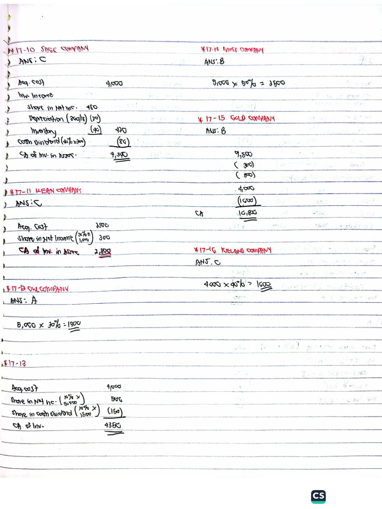 Intacc 1 - Chapter 17 - Problem 10-16 Answer | PDF