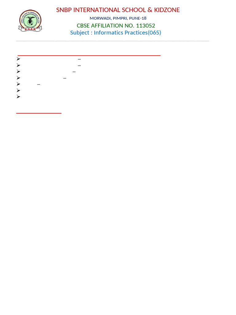 Grade 11 IP Practical List 2024-2025 | PDF | Area | Computer Programming