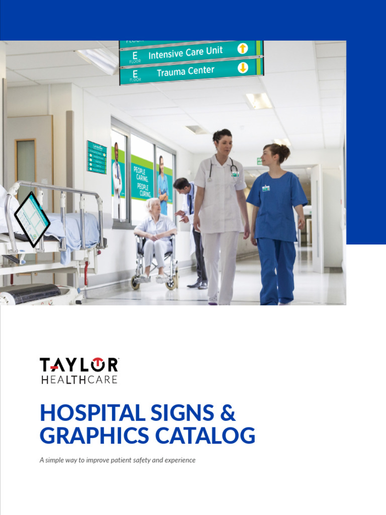Taylor Healthcare Hospital Signs Graphics Catalog | PDF | Project ...