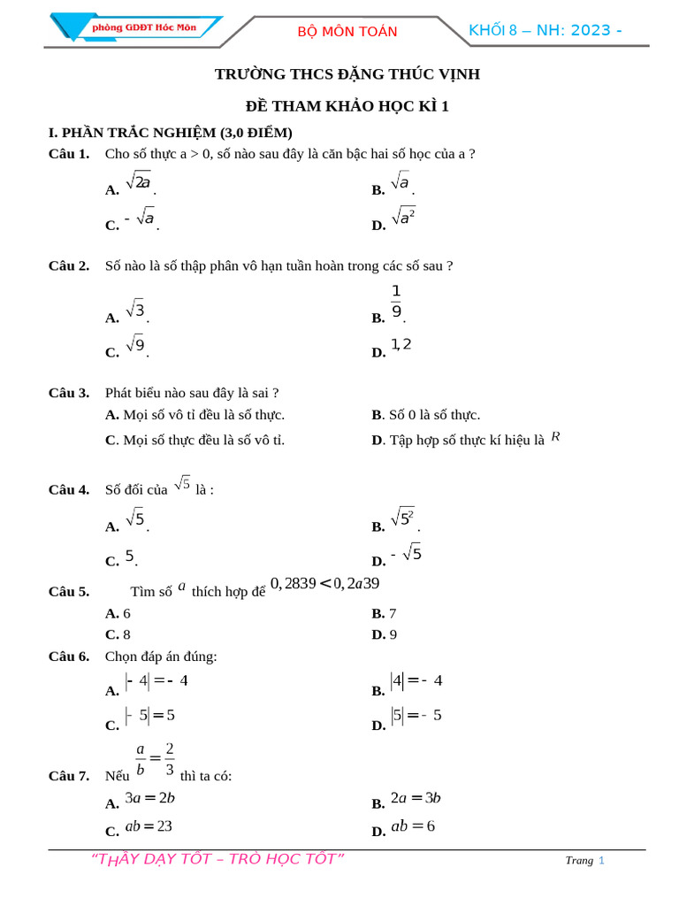 Đề-tham-khảo-CK1-toán-7-Trường-THCS-Đặng-Thúc-Vịnh - Linh Nguyễn Thị Thùy | PDF