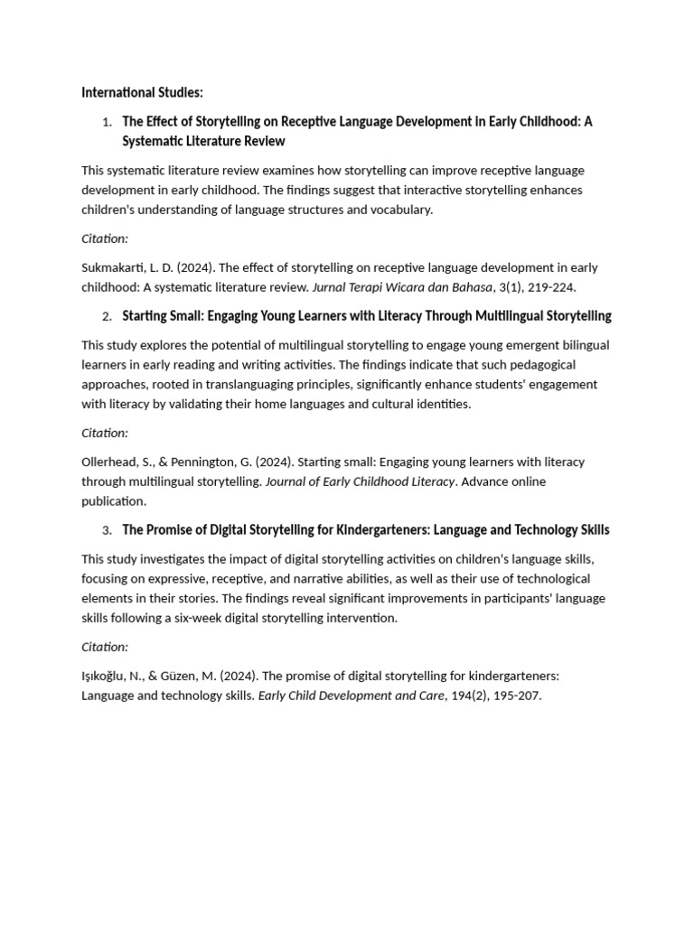 International Studies and Local Studies | PDF | Storytelling ...