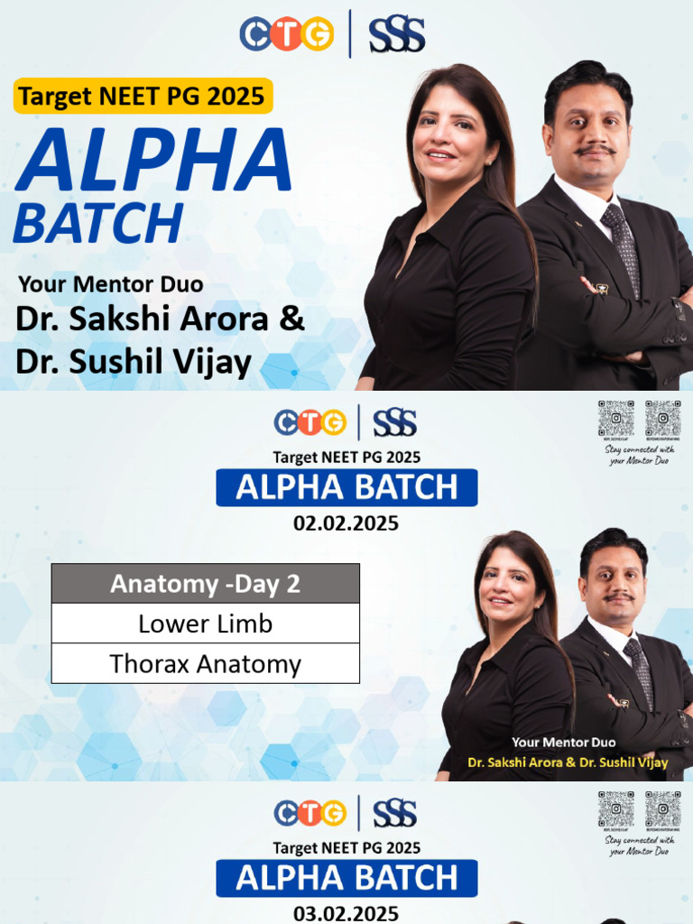 CTG Schedule Alpha | PDF | Biochemistry | Chemistry