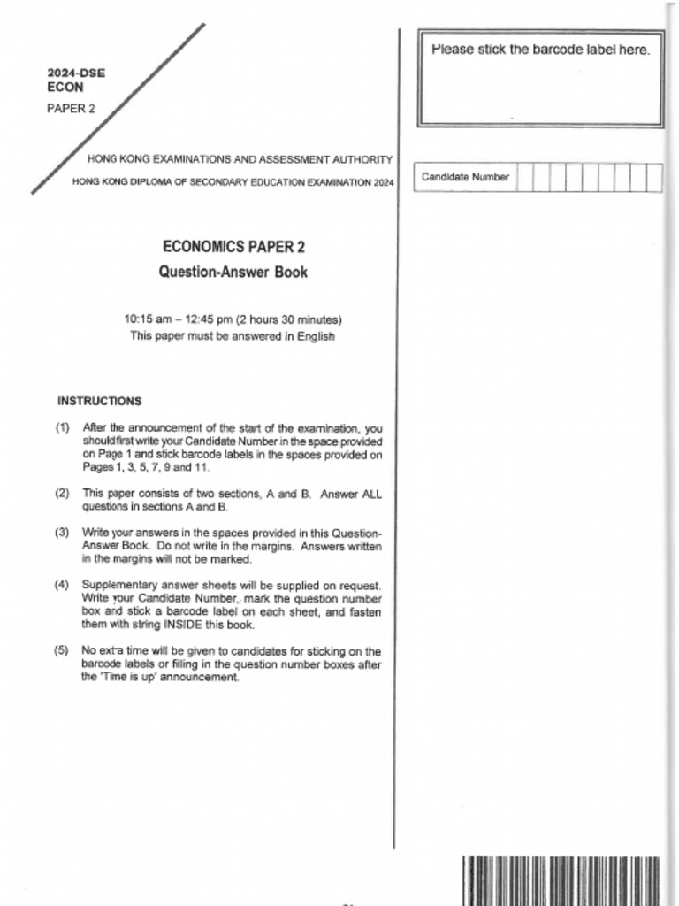 2024 Economics Paper 2 | PDF