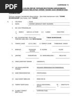 Lampiran T1 - Borang Tapisan Keutuhan SPRM | PDF