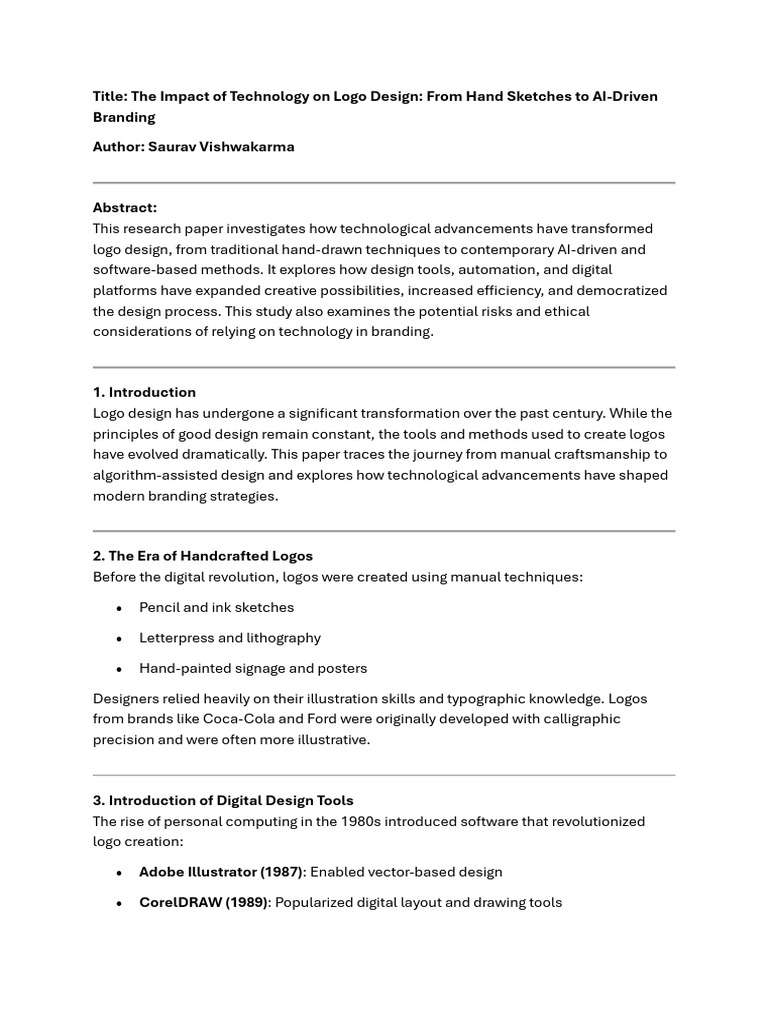 5th Research Paper On Logo Design | PDF | Augmented Reality ...