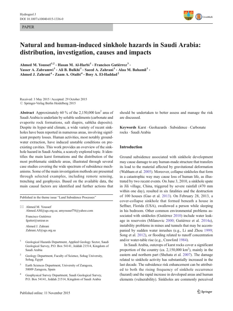Youssef 2015 - Natural and Human-Induced Sinkhole Hazard in Saudi ...