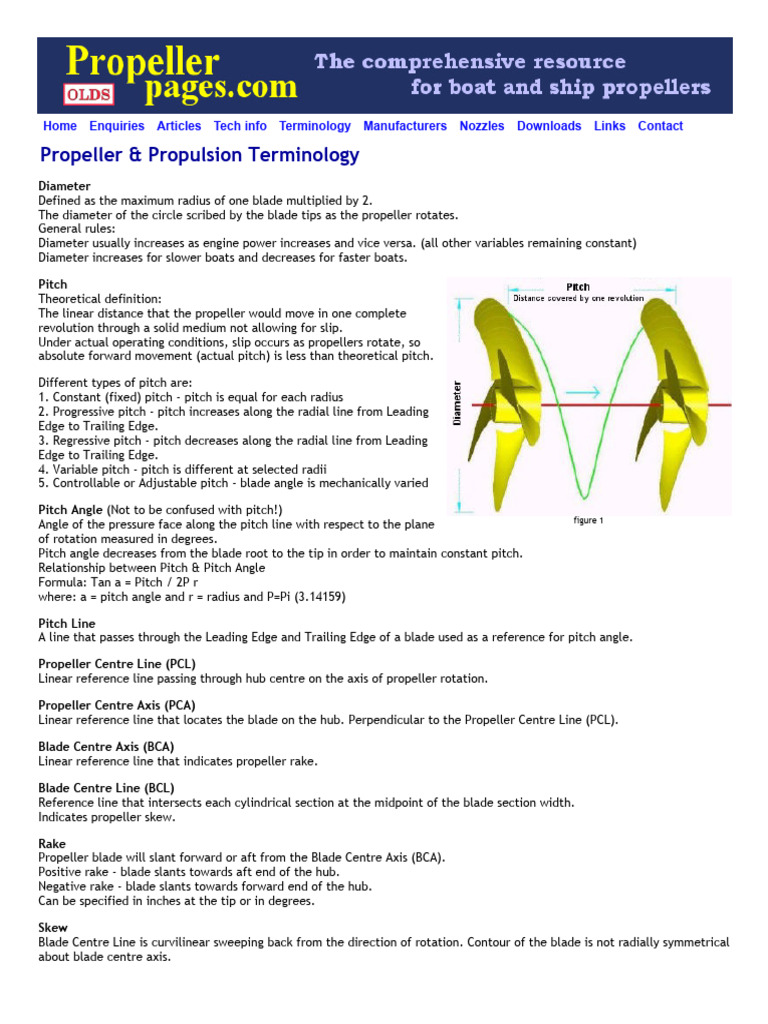 Propeller - Propulsion Terminology | PDF | Propeller | Angle