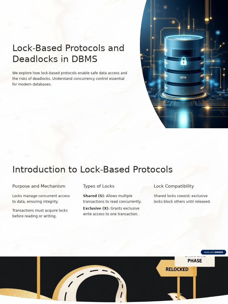 Lock Based Protocols and Deadlocks in DBMS | PDF | Database Transaction ...
