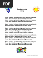 Good Morning Song Lyrics | PDF