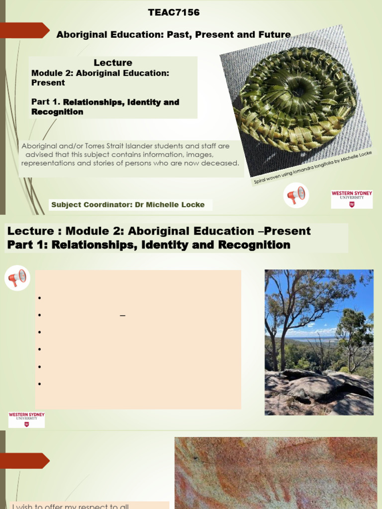 Revised - Lecture - Module 2. Part 1. 2025 | PDF | Indigenous ...