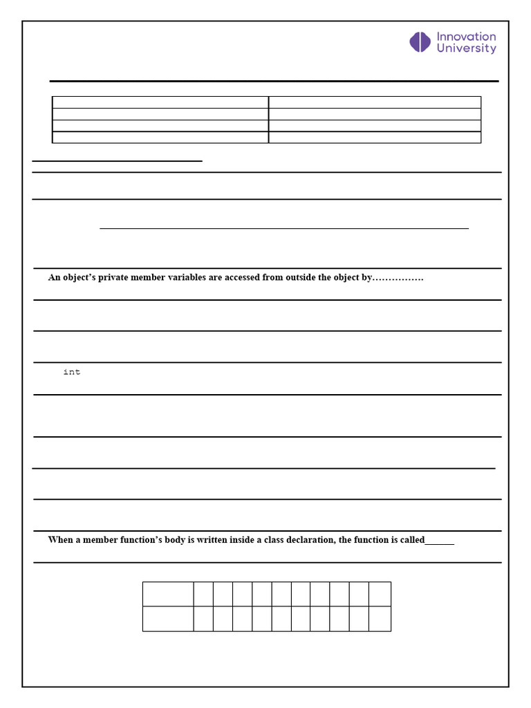 OOP - Mid - Term Exam Spring 2025 | PDF | Method (Computer Programming ...