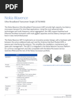 Nokia Wavence Datasheet Ultra Broadband Transceiver Single UBT S I ...
