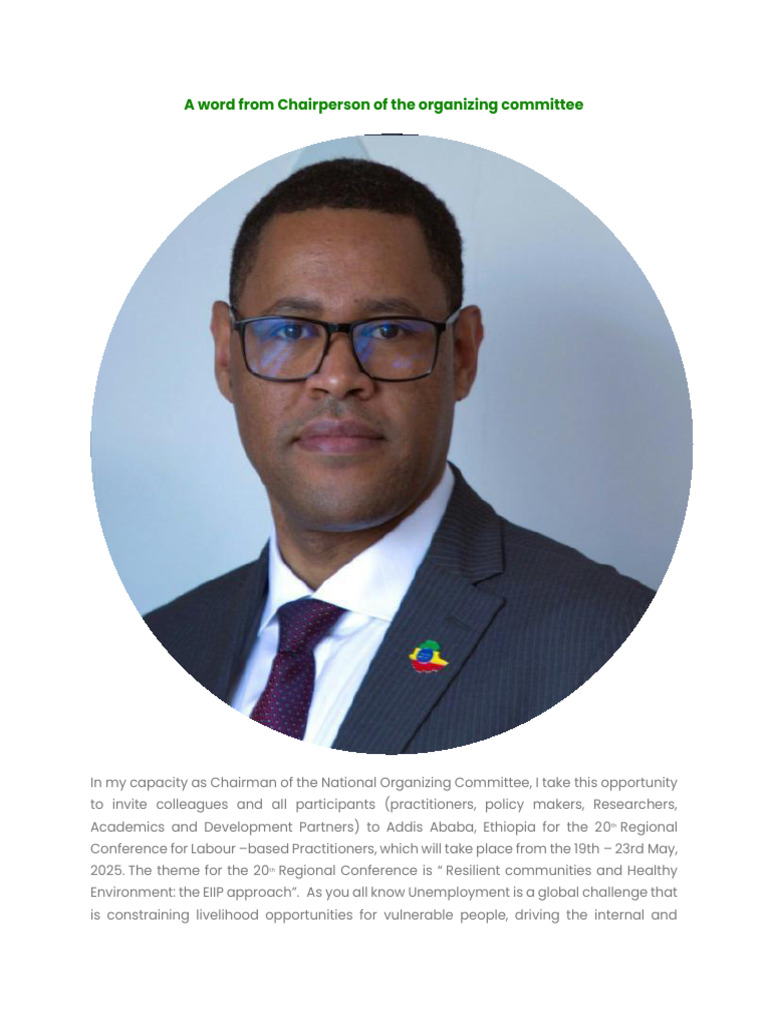 A Word From Chairperson of The Organizing Committee | PDF | Economies ...