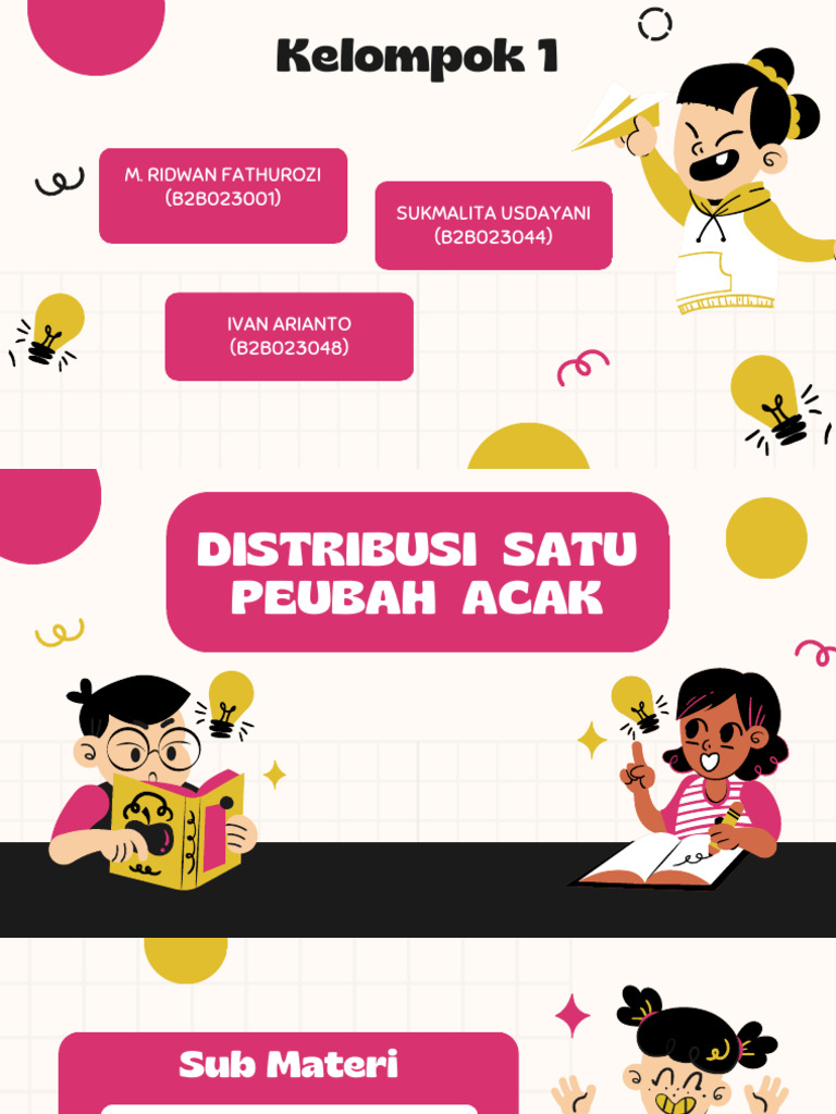 Pert 1 - Distribusi Satu Peubah Acak | PDF