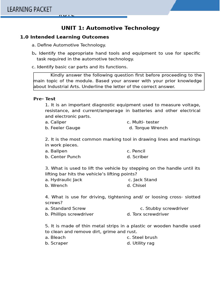 MODULE-1-INDUS-2nd-SEM-2024-2025-1 | PDF | Screw | Nut (Hardware)