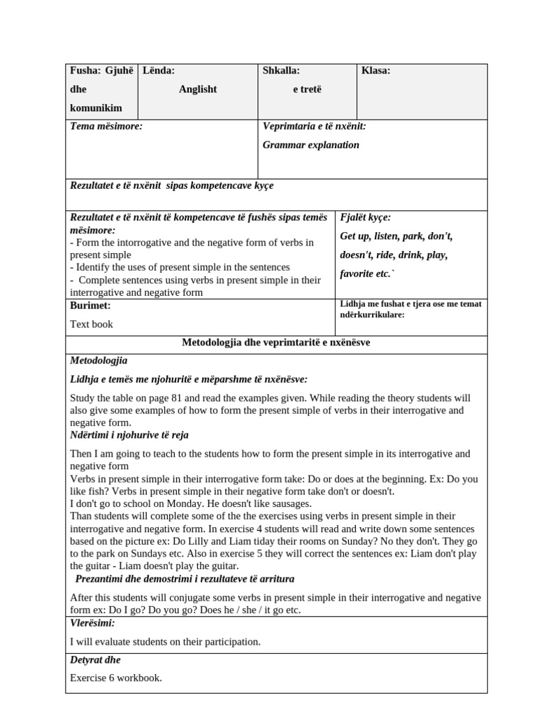 98-Present Simple (Interrogative - Negative) | PDF | Language Mechanics | Syntactic Relationships