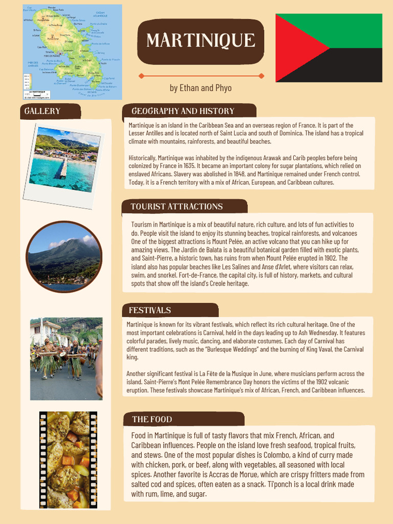 Discover Martinique: Culture & Cuisine | PDF | Caribbean | Carnival