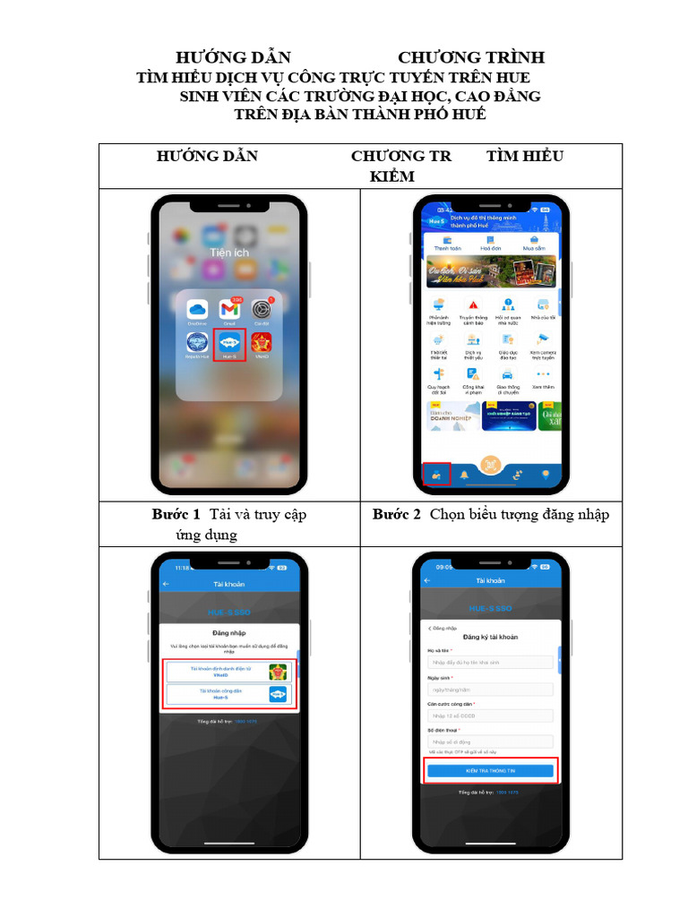Hướng dẫn - SinhVien - TimhieuDVCTT | PDF