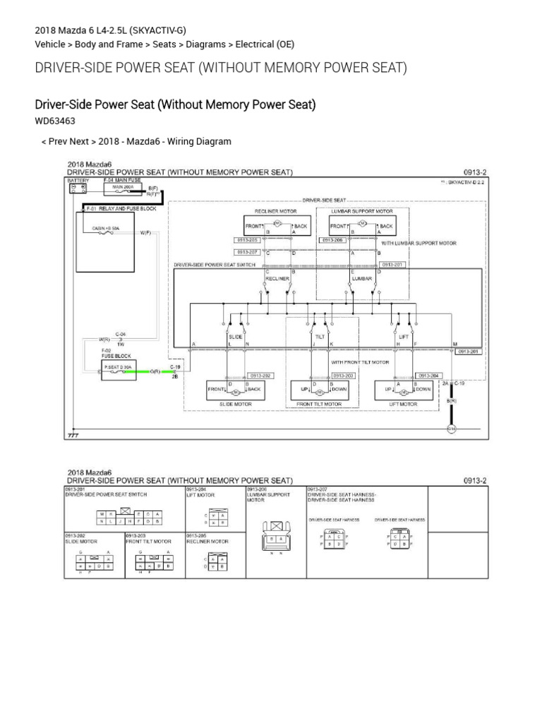 Driver-Side Power Seat (Without Memory Power Seat) (Seats) | PDF