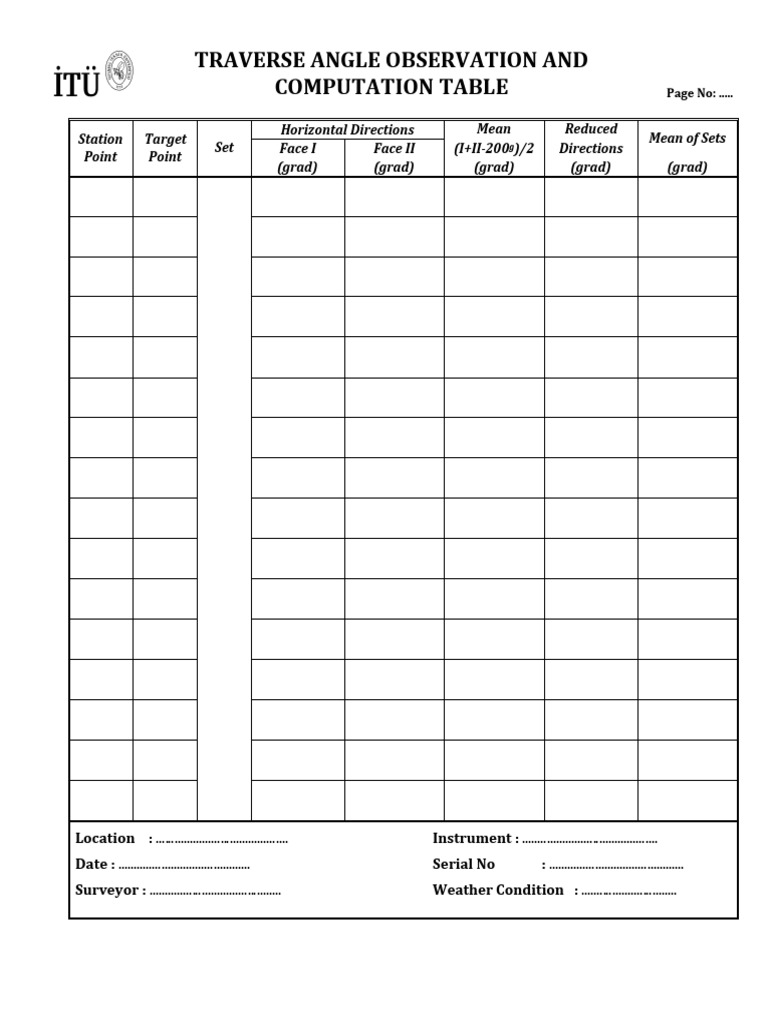 004 Traverse Angle Computation GP10E | PDF