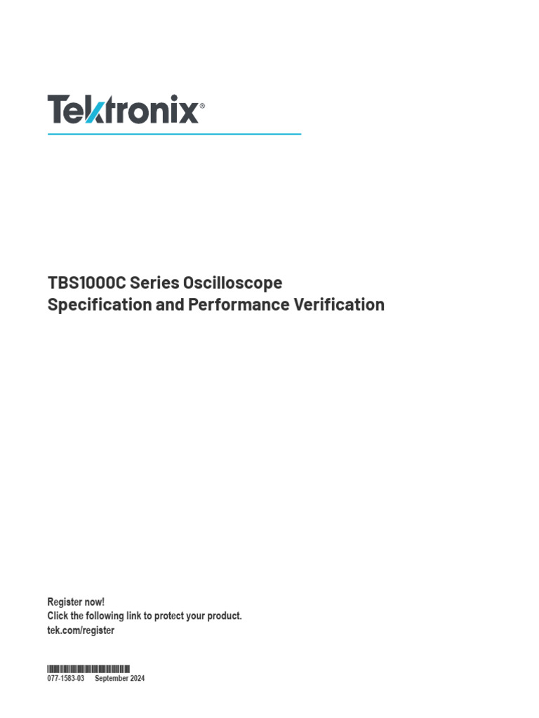 TBS1000C - SpecPV - EN US - 077 1583 03 Rev A - 077158303 | PDF | Amplitude | Sampling (Signal ...