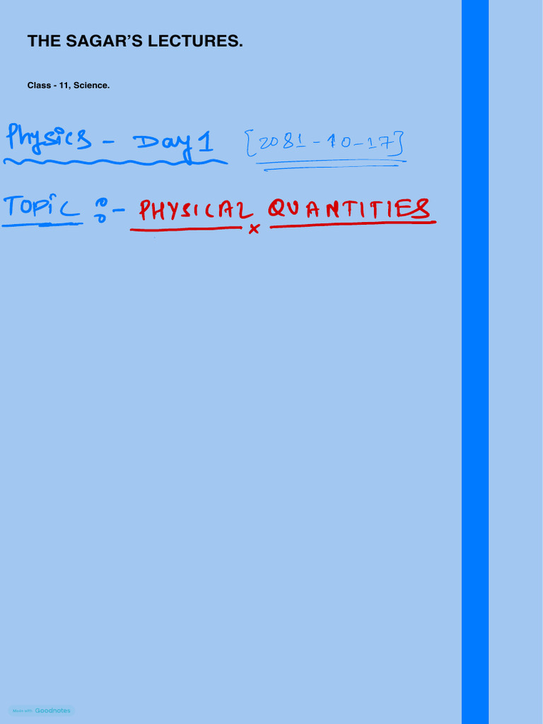 Physical Quantities | PDF
