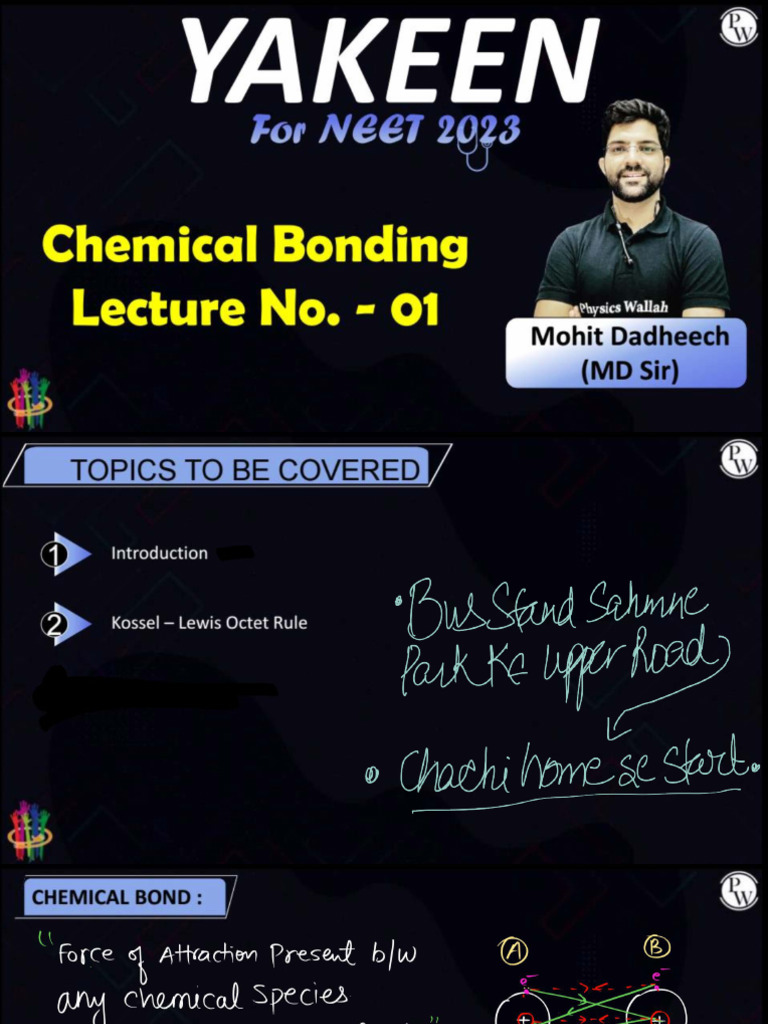 03 Chemical Bonding - 250412 - 081644 | PDF