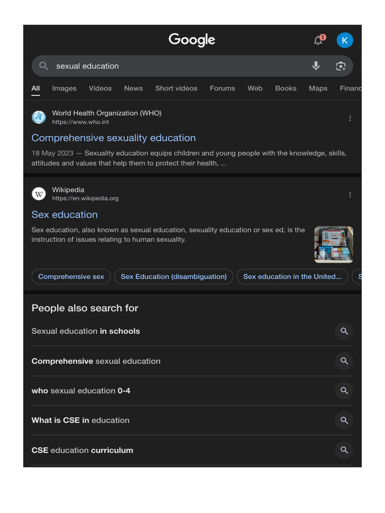 Sexual Education - Google Search | PDF | Sex Education | Human Sexuality