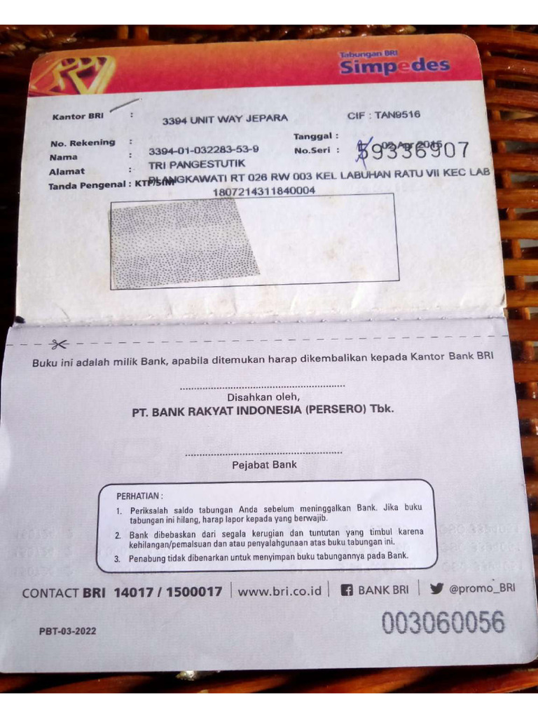 Tutik Rek Bank | PDF