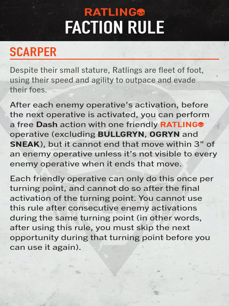 Ratlings - Faction Rules | PDF