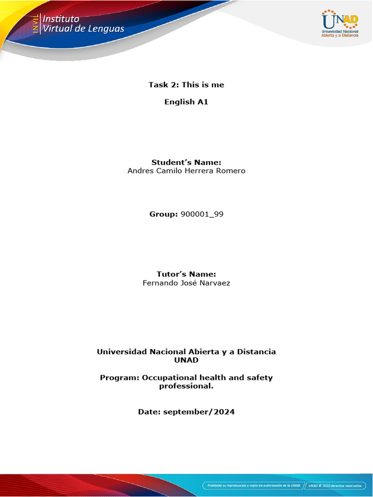 Anexo 1 - Plantilla de Entrega Task 2 - Andres Herrera | PDF