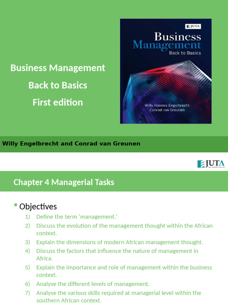Chapter 4 Managerial Tasks | PDF | Skill | Economies