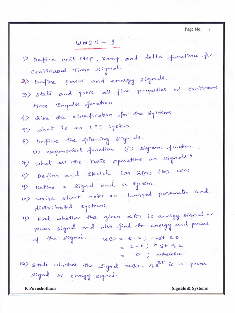 SS Unit-1&2 (Question Bank) | PDF