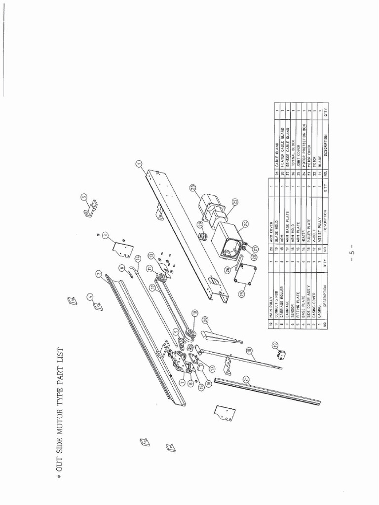 Outside Type Wiper Part List (Ah) | PDF