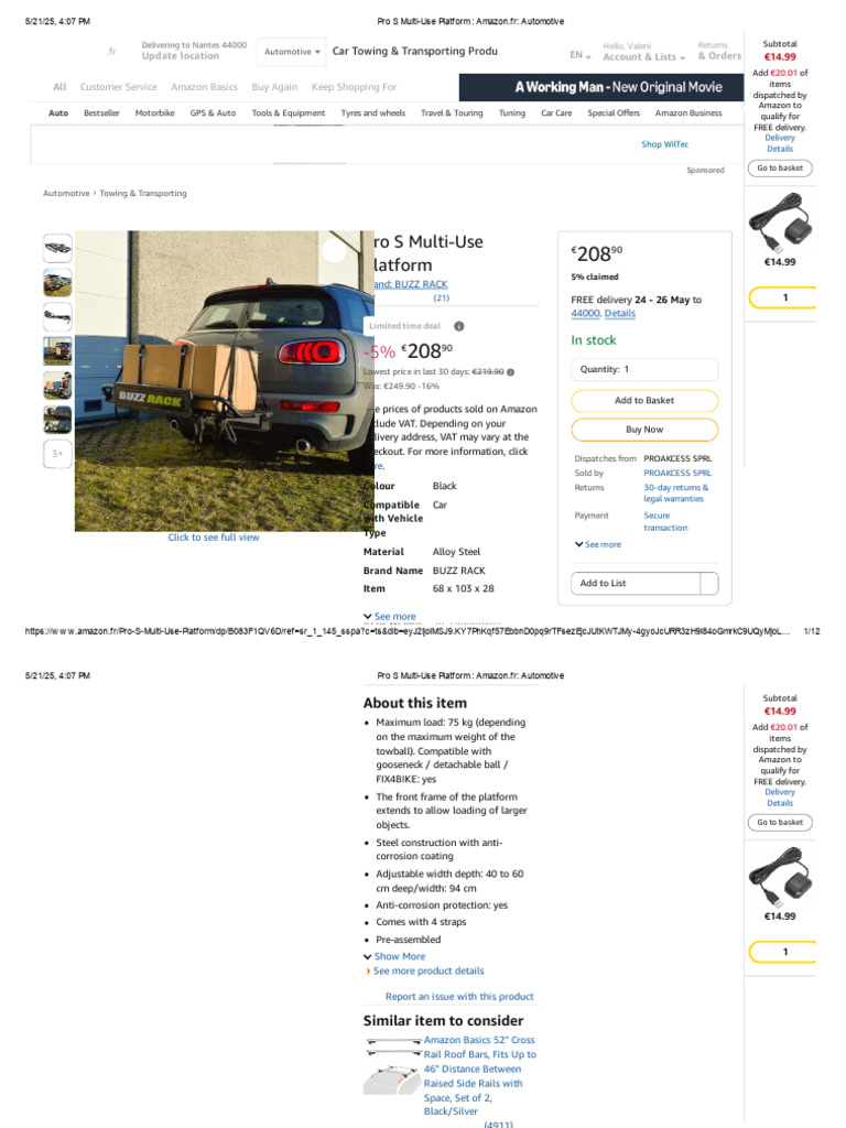 Pro S Multi-Use Platform - Amazon - FR - Automotive | PDF | Trailer (Vehicle) | Vehicles