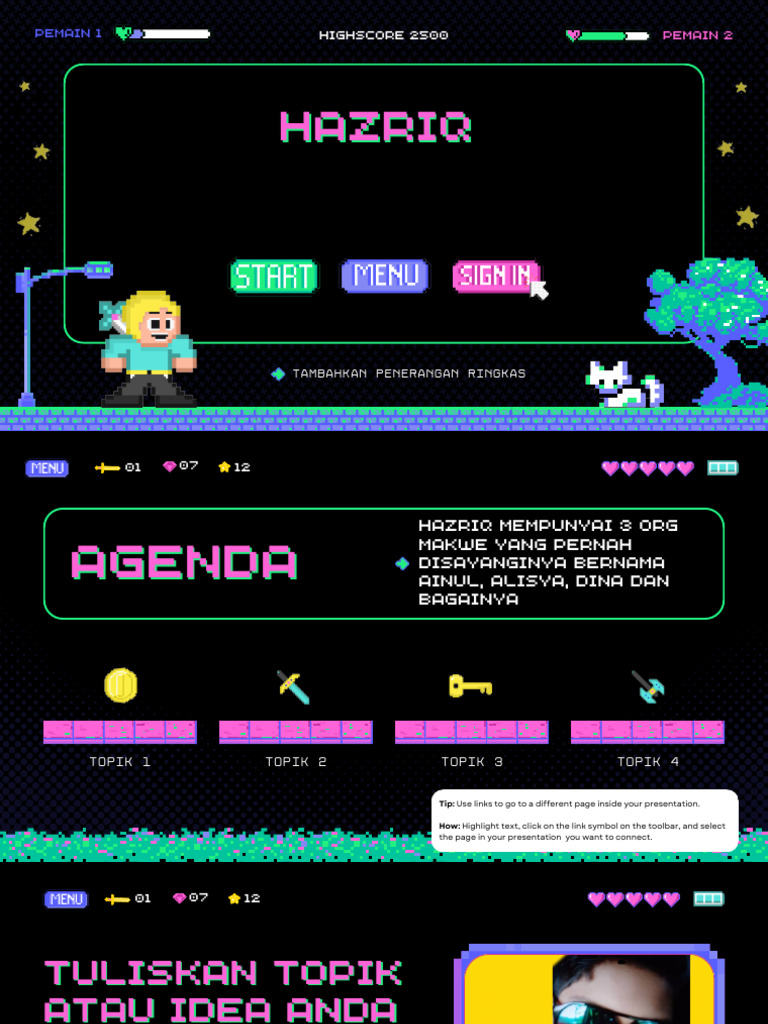 Pembentangan Kreatif Berilustrasi Dalam Trend Neon Hitam Neon Hijau ...