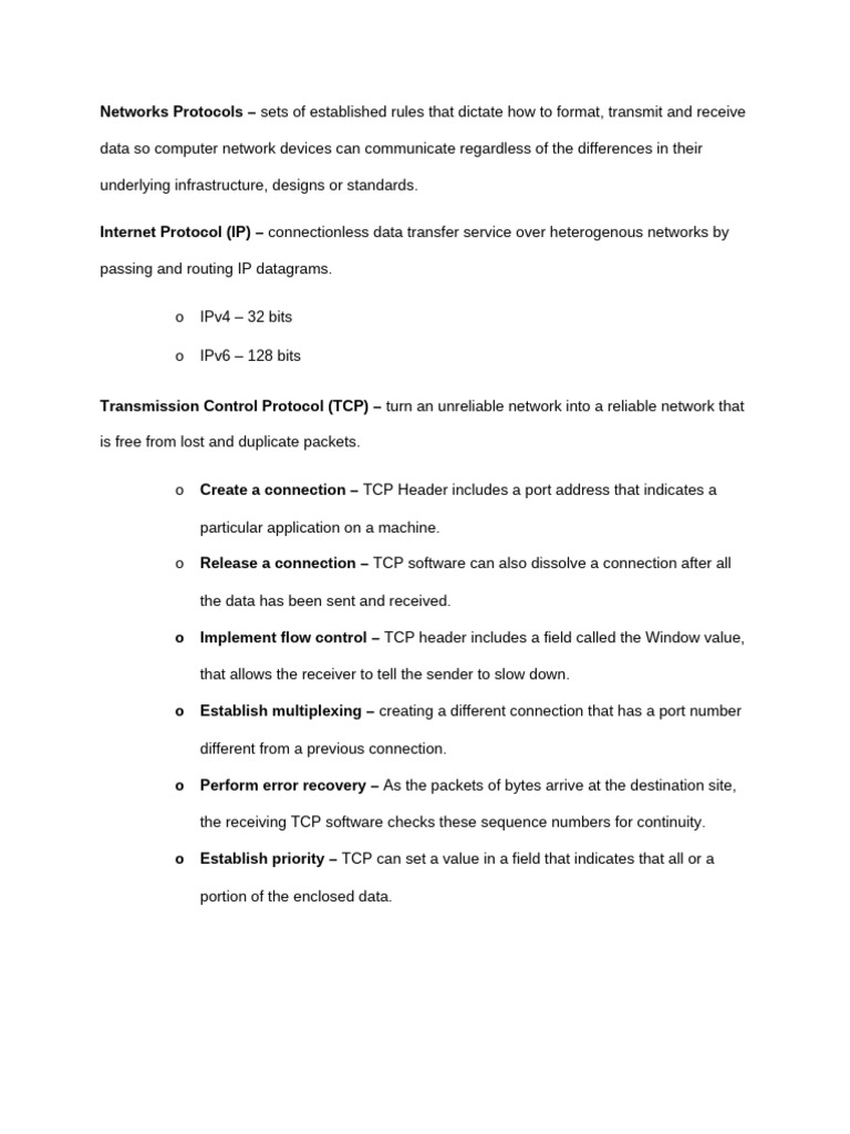 Data Rev Pdf Internet Protocols Computer Network