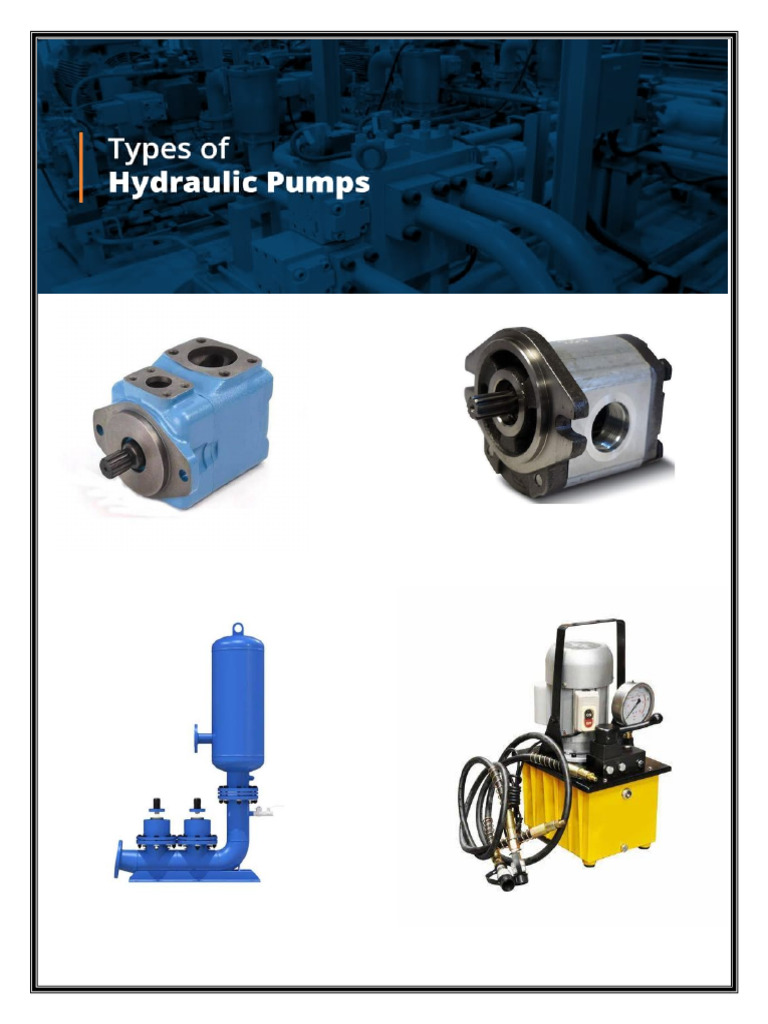 Types of Hydraulic Pumps: Vane Pump | PDF