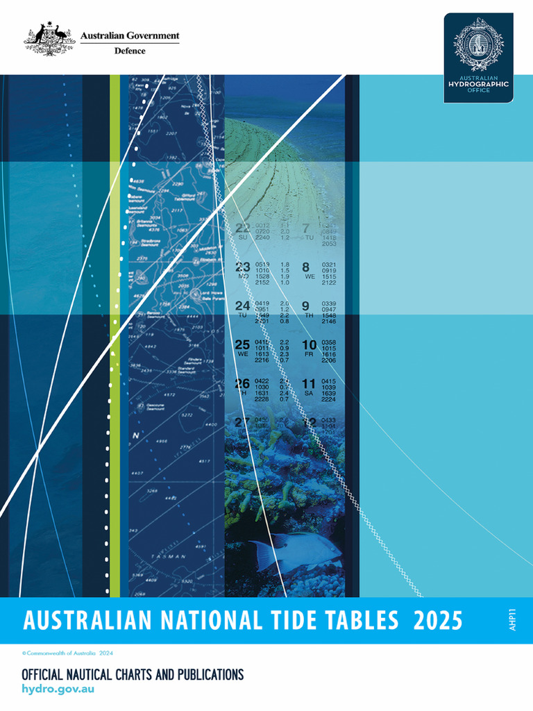Australian National Tide Tables 2025 | PDF | Tide | Physical Oceanography