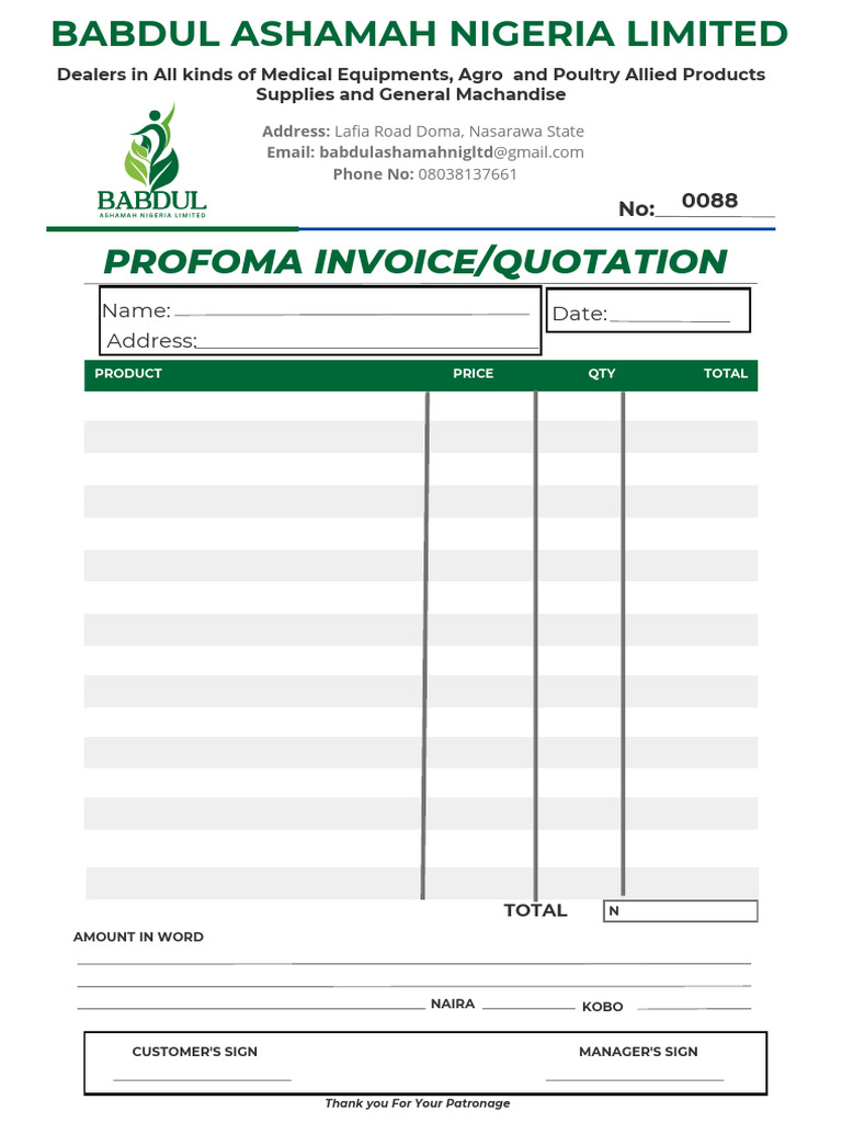 Babdul Ashama Invoice - 20250414 - 064454 - 0000 | PDF