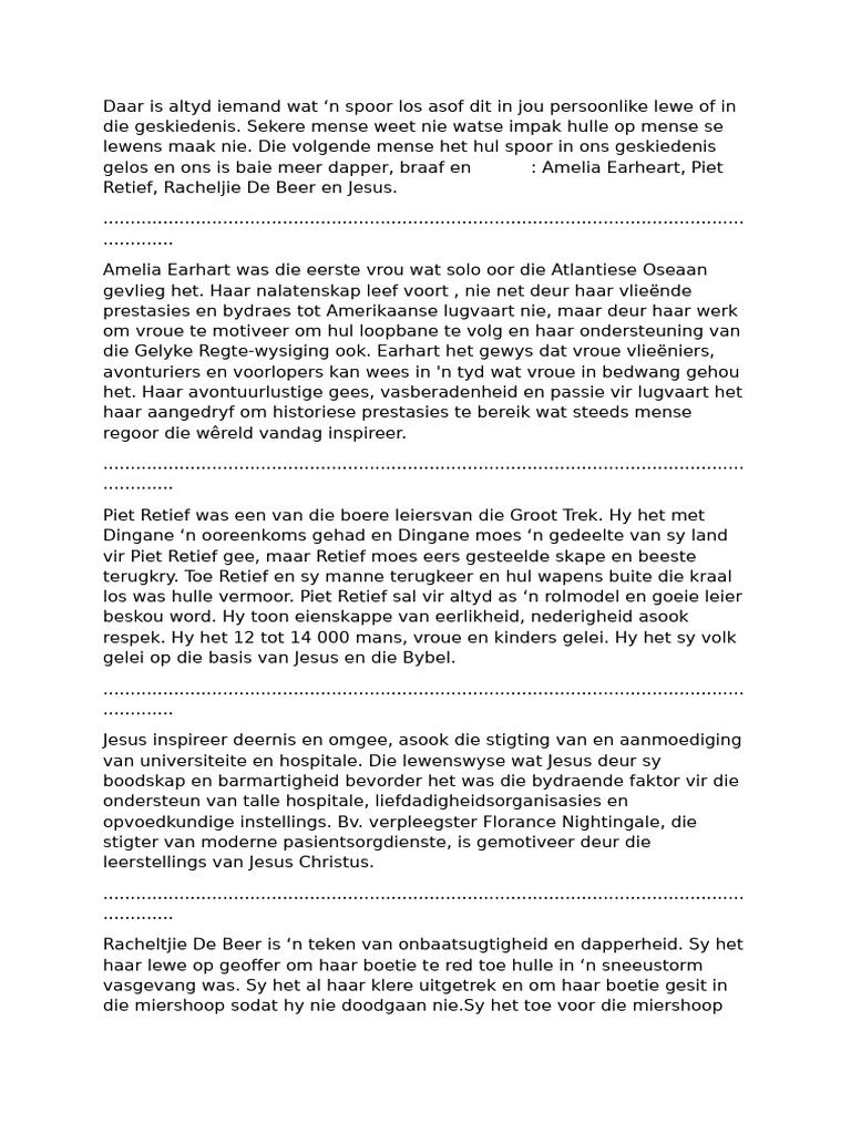 Afrikaans Speech 3 | PDF