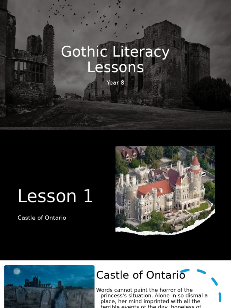Gothic Literacy Lessons for Year 8 | PDF | Clause | Sentence (Linguistics)