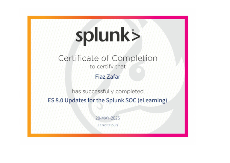 Fiaz Zafar: 1 Credit Hours | PDF