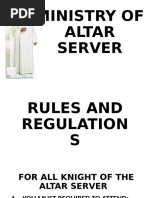Alter Server Training Manual | PDF | Eucharist | Altar