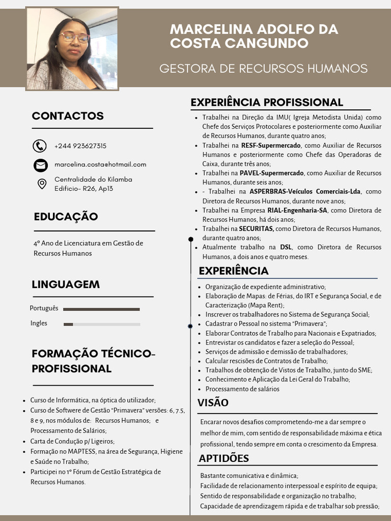 Curriculum Vitae | PDF | Gestão de recursos humanos | Business