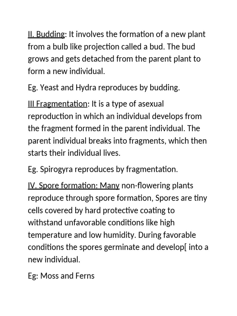 Asexual vs. Sexual Plant Reproduction | PDF | Plant Reproduction ...