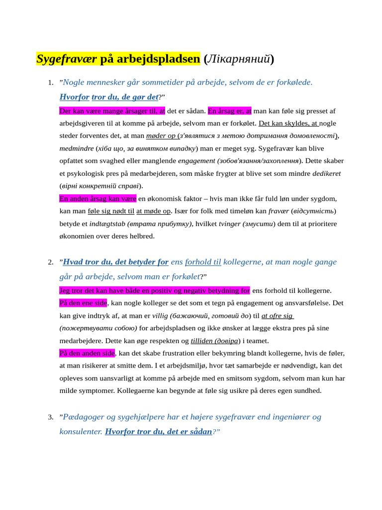 Frivilligt Arbejde Retter | PDF