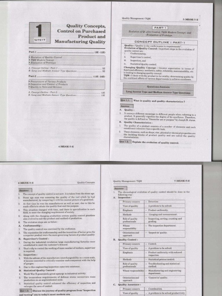 Quality-Management Notes | PDF