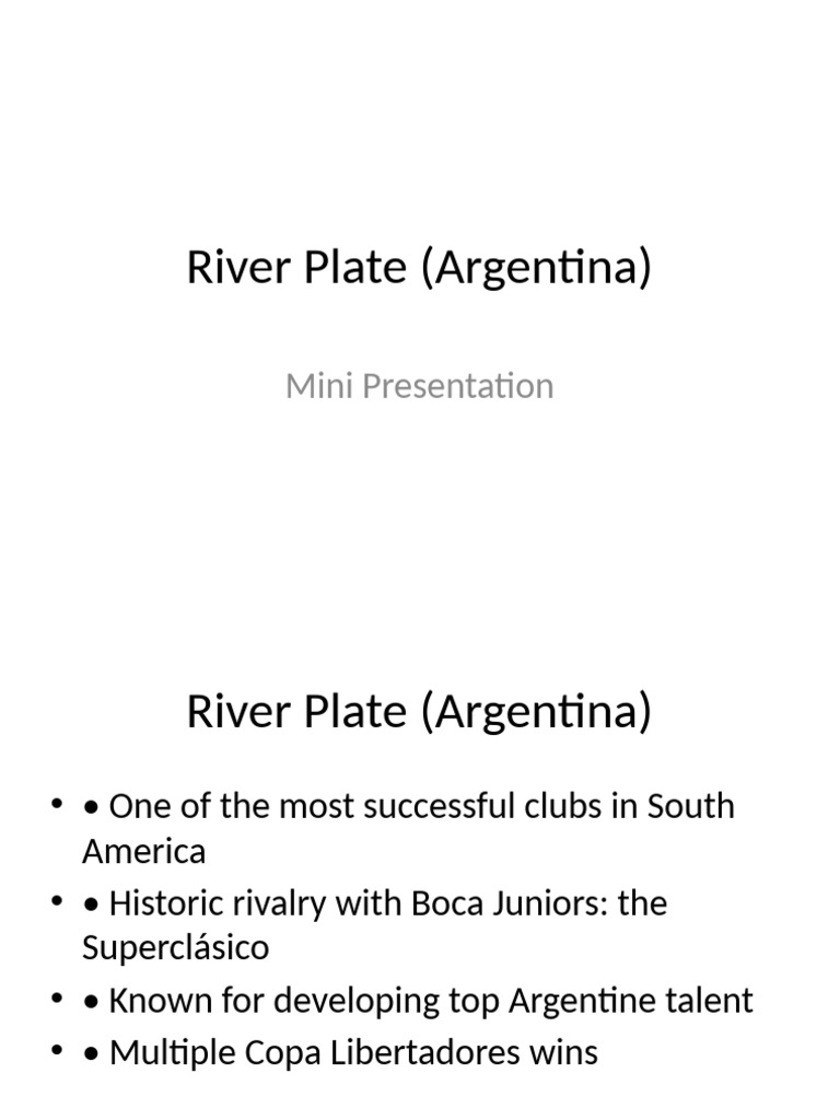 Presentation 02 River Plate | PDF