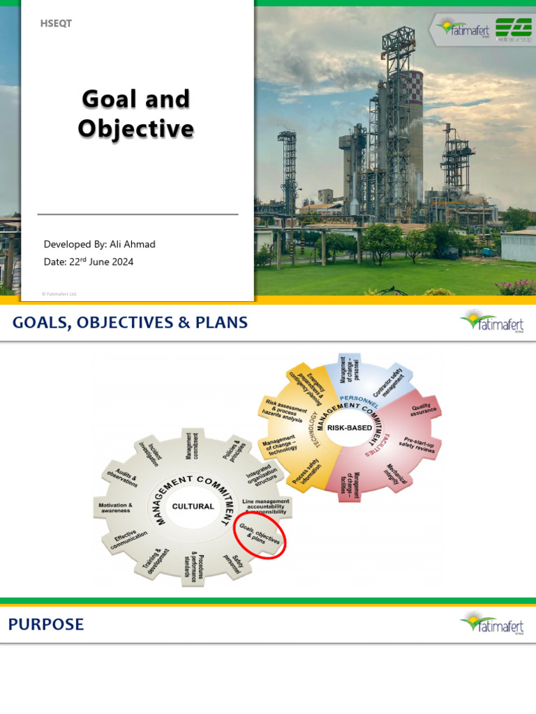 7 Goals and Objective Plans | PDF | Performance Indicator | Safety